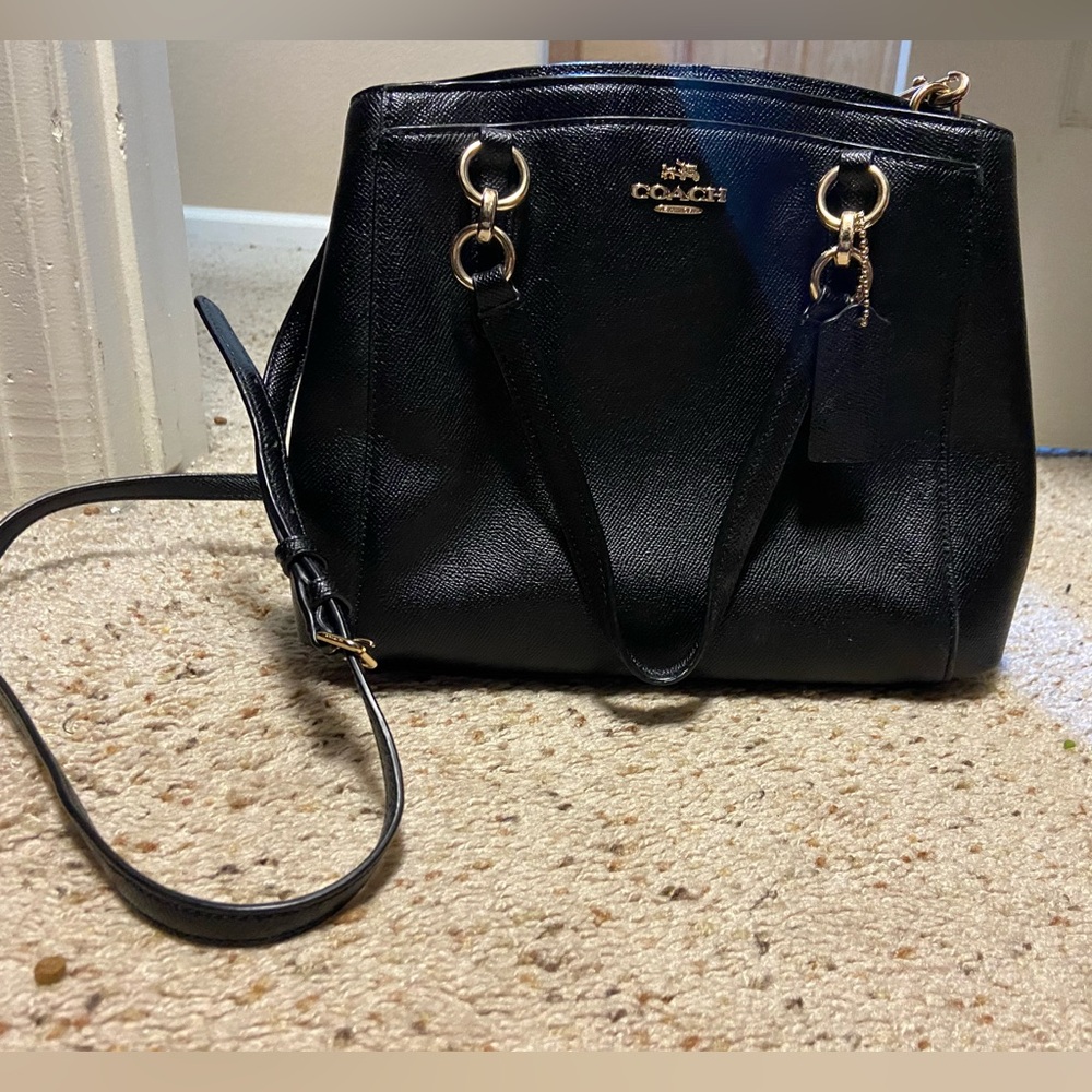 Coach Leather Top Handle Bag - Gem